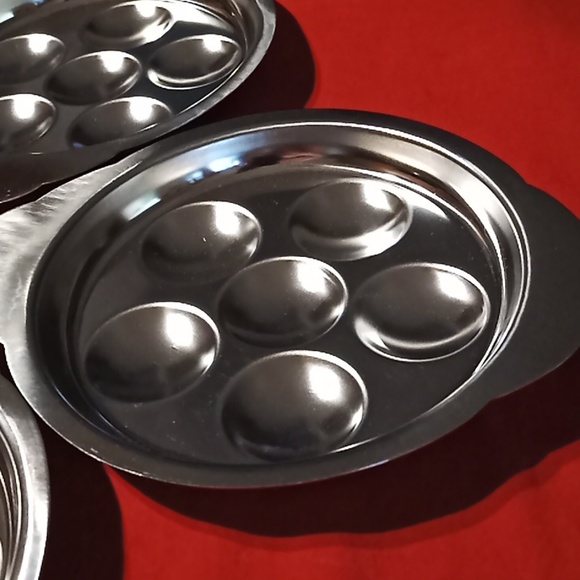 KNOBLER | Kitchen | Set Of 4 Escargot Dish Snail Plate 6hole 88 ...